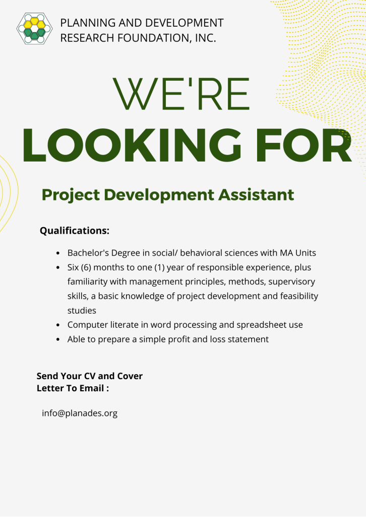 Opportunities - Planning and Development Research Foundation, Inc ...